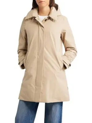 SAVE THE DUCK Embie Water Resistant Hooded Jacket - Stardust Beige