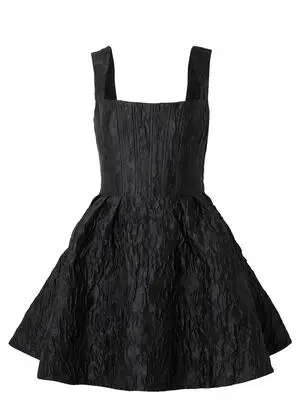 Rebecca Vallance Dreams Cloqué Mini Dress - Black
