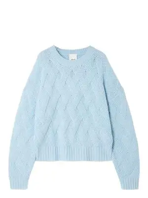 ALLUDE Wool And Cashmere-blend Sweater - Blue