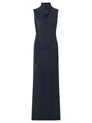 Jean Paul Gaultier Draped Stretch-jersey Maxi Dress - Blue