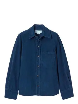 Victoria Beckham Cotton-corduroy Shirt - Blue