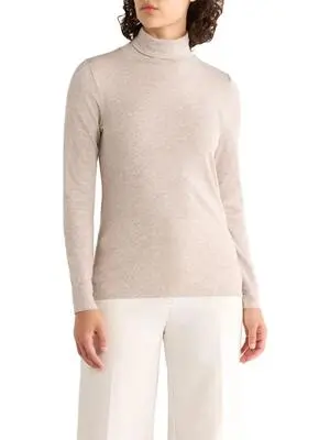 Eileen Fisher Long Sleeve Turtleneck Top - Dove