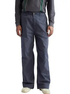 PALMES Cotton Ripstop Cargo Trousers - Charcoal