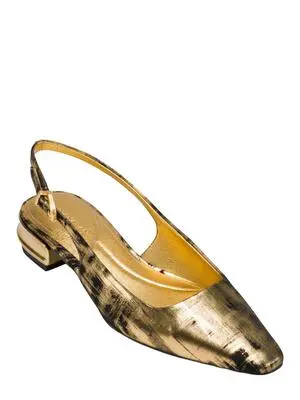 Donna Karan New York Savita Slingback Pumps - Black/gold
