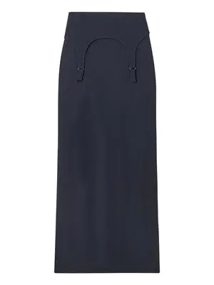 Jean Paul Gaultier Stretch-jersey Maxi Skirt - Blue