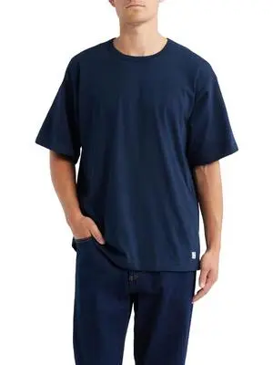Edwin Oversize Heavyweight Cotton T-shirt - Navy