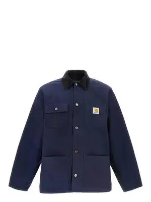 Carhartt Work In Progress Michigan Chore Jacket With Corduroy Collar - Blue