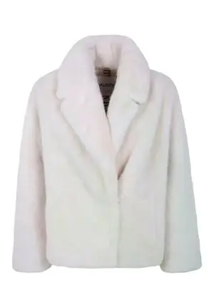 VALENTINI 1972 Faux-fur Collared Jacket - Neutrals