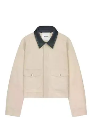 Nanushka Nowell Collar Shirt Jacket - Neutrals