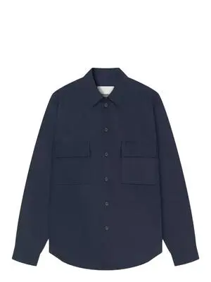 Nanushka Jari Long-sleeve Shirt - Blue