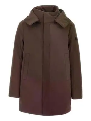Peuterey Detachable Hood Coat - Brown