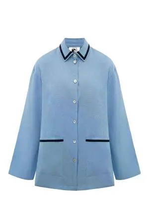 Sleeper Paros Linen Shirt - Blue
