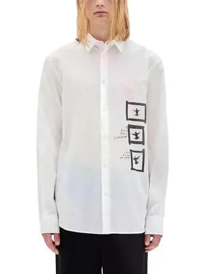 ANN DEMEULEMEESTER Doves Cotton Shirt - White