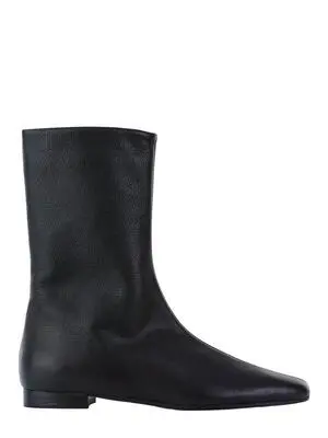 TOTEME Zip Leather Boots - Black