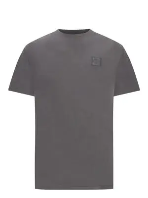 Stone Island Crew-neck Logo-patch T-shirt - Grey