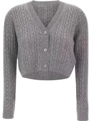 Max Mara Tamigi Cable-knit Cardigan - Grey