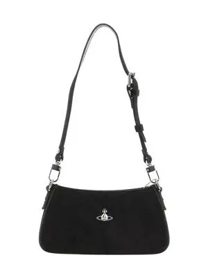 VIVIENNE WESTWOOD Leather Shoulder Bag - Black