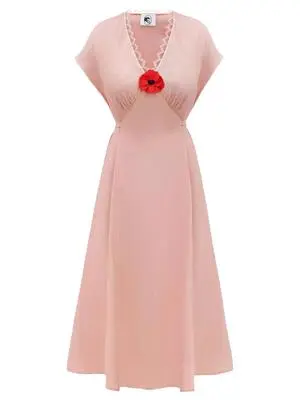 Sleeper Poppi Midi Dress - Pink