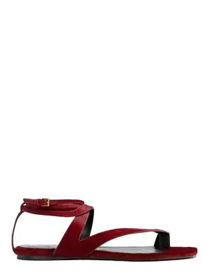 Khaite Aimee Ankle-strap Sandals - Red