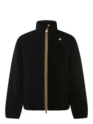 K-WAY Logo-patch Jacket - Black