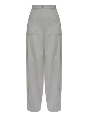 Max Mara Abetaia Seam-detail Trousers - Grey