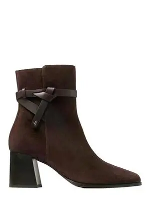 JIMMY CHOO 60mm Lawton Knotted-strap Leather Boots - Brown