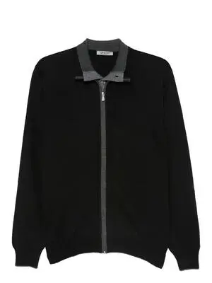GIUUNO Layered Cardigan - Black