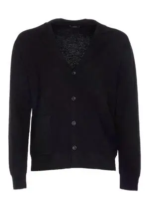 HOSIO V-neck Cardigan - Black
