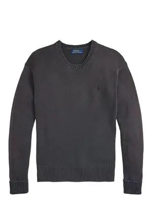 Polo Ralph Lauren Cotton Polo Pony Sweater - Black