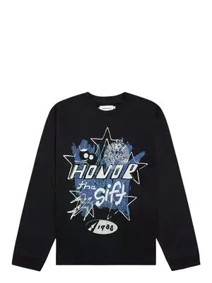 HONOR THE GIFT Pop Art Long-sleeve T-shirt - Black
