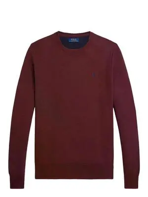 Polo Ralph Lauren Embroidered Logo Sweater - Red