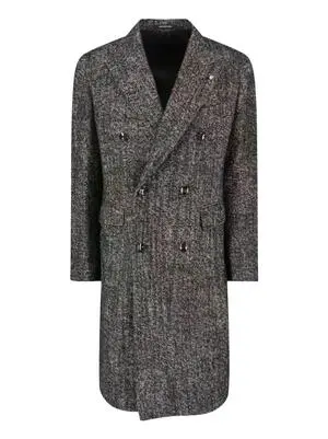 Tagliatore Virgin Wool-blend Coat - Black