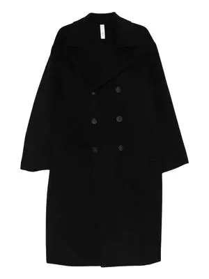 HEVO Double-breasted Coat - Black