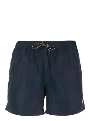 K-WAY Logo-patch Swim Shorts - Blue