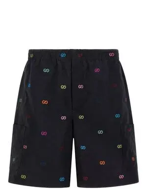 Gucci Gg Ripstop Bermuda Shorts - Black