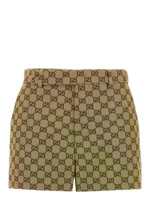 Gucci Gg Canvas Shorts - Neutrals
