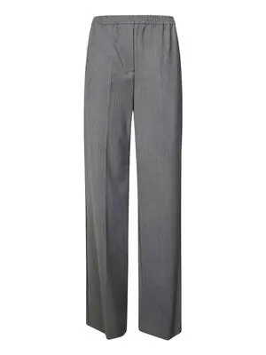 Max Mara Petra Elasticated-waistband Trousers - Grey