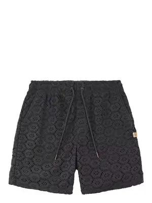 HONOR THE GIFT Crochet-knit Shorts - Black
