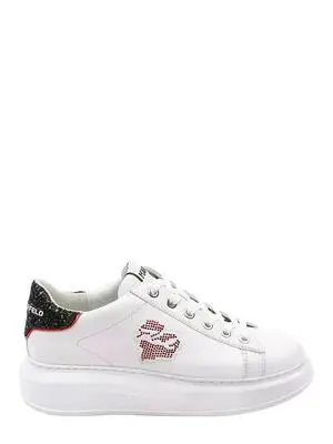 Karl Lagerfeld Logo Patch Low Top Sneakers - White