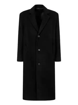 STUDIO TOMBOY Single-breasted Welt-pocket Coat - Black