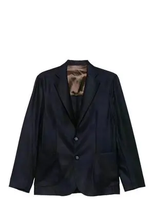 BARBA NAPOLI Single-breasted Blazer - Blue