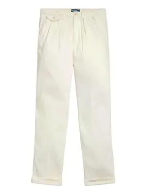 Polo Ralph Lauren Corduroy Pleated Trousers - White