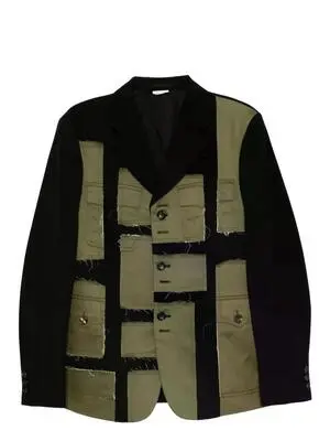 Comme Des Garçons Patchwork Blazer - Black
