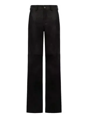 SALVATORE SANTORO Leather Trousers - Black