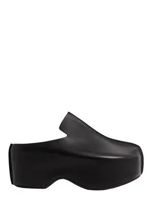 JW Anderson Platform Leather Mules - Black