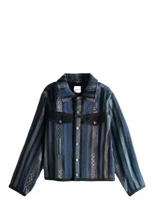 ADER ERROR Striped Jacket - Blue
