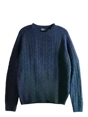 Polo Ralph Lauren Cable-knit Elbow Patch Sweater - Blue