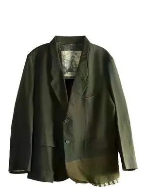 ZIGGY CHEN Panelled Blazer - Green
