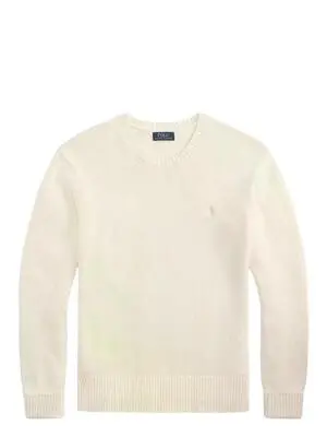 Polo Ralph Lauren Cotton Long-sleeve Sweater - White