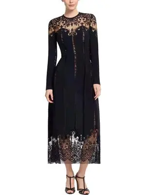 Elie Saab Cady Midi Dress - Black